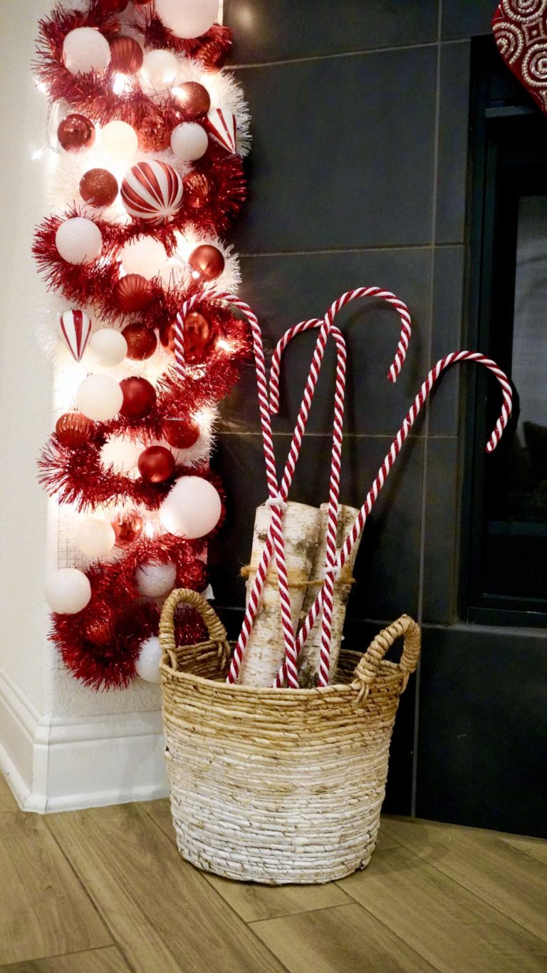 My Candy Cane Themed Christmas Decor - ravenelysetv.com
